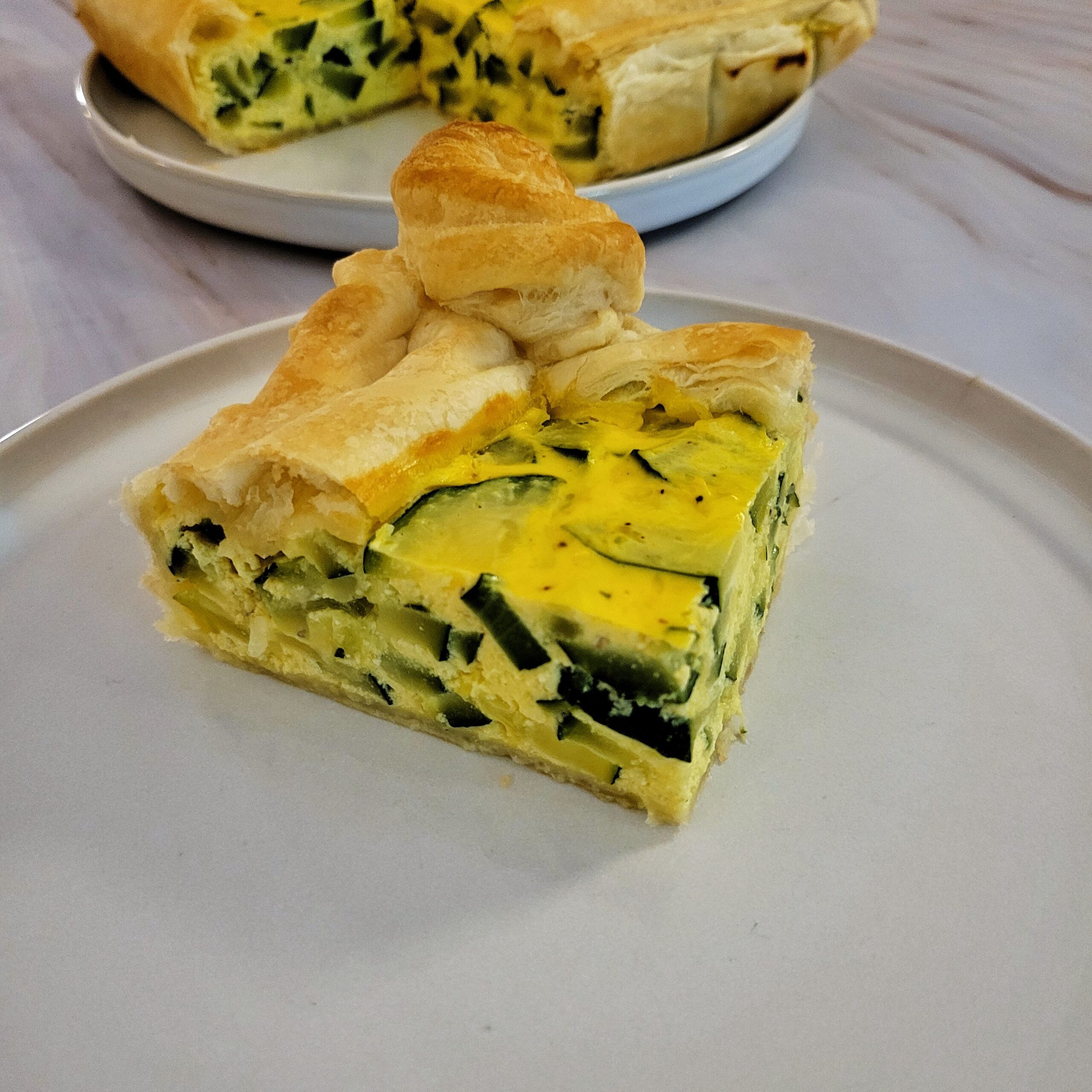 Light Quiche with Courgettes & Ricotta - the-balanced-plate