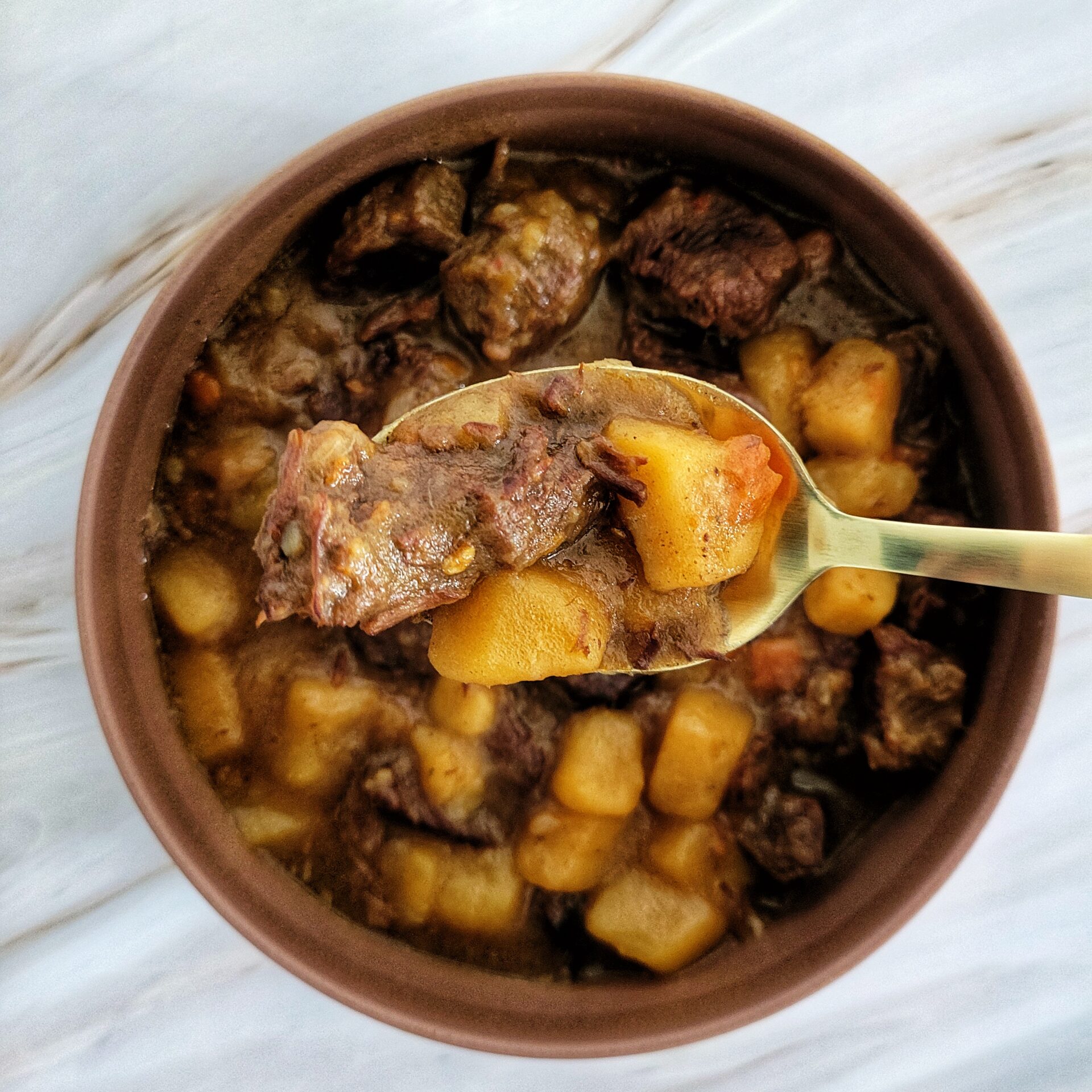 Rich & Comforting Beef and Potato stew - the-balanced-plate