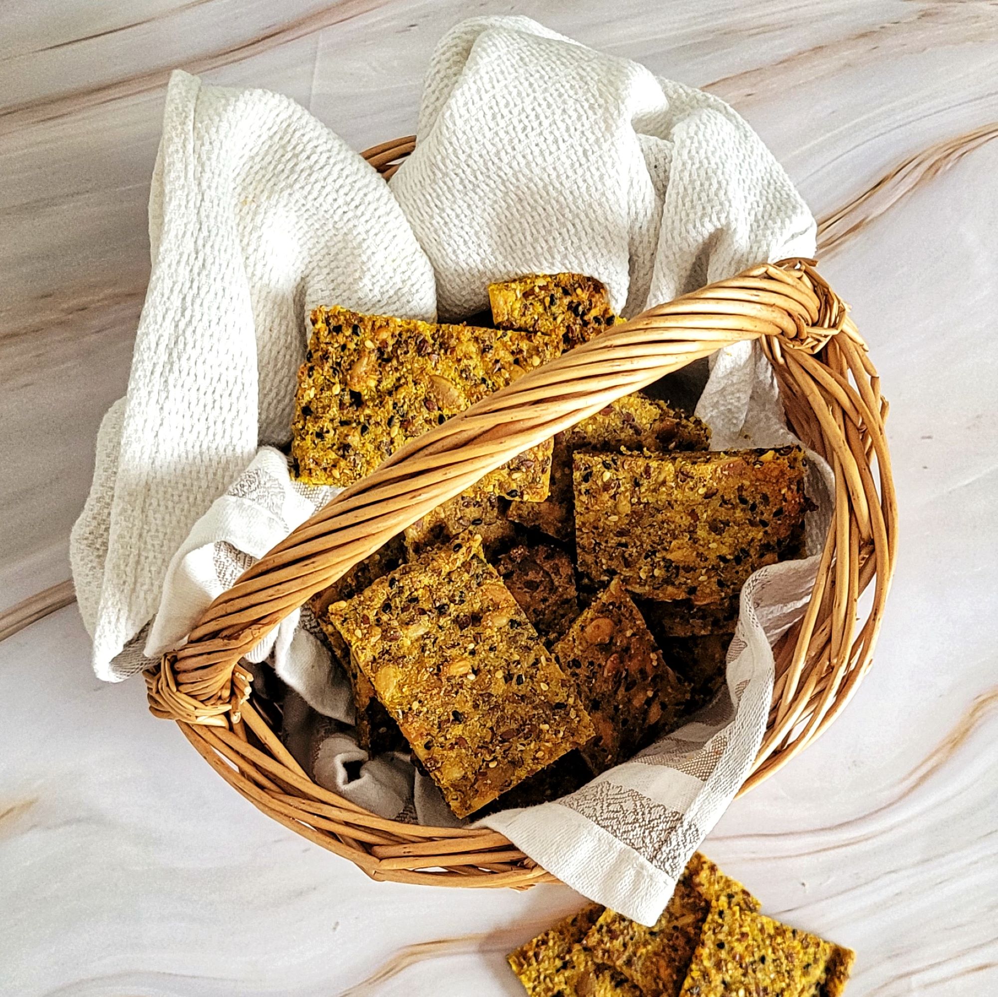 Tasty & Light Crackers with Mixed Seeds - the-balanced-plate