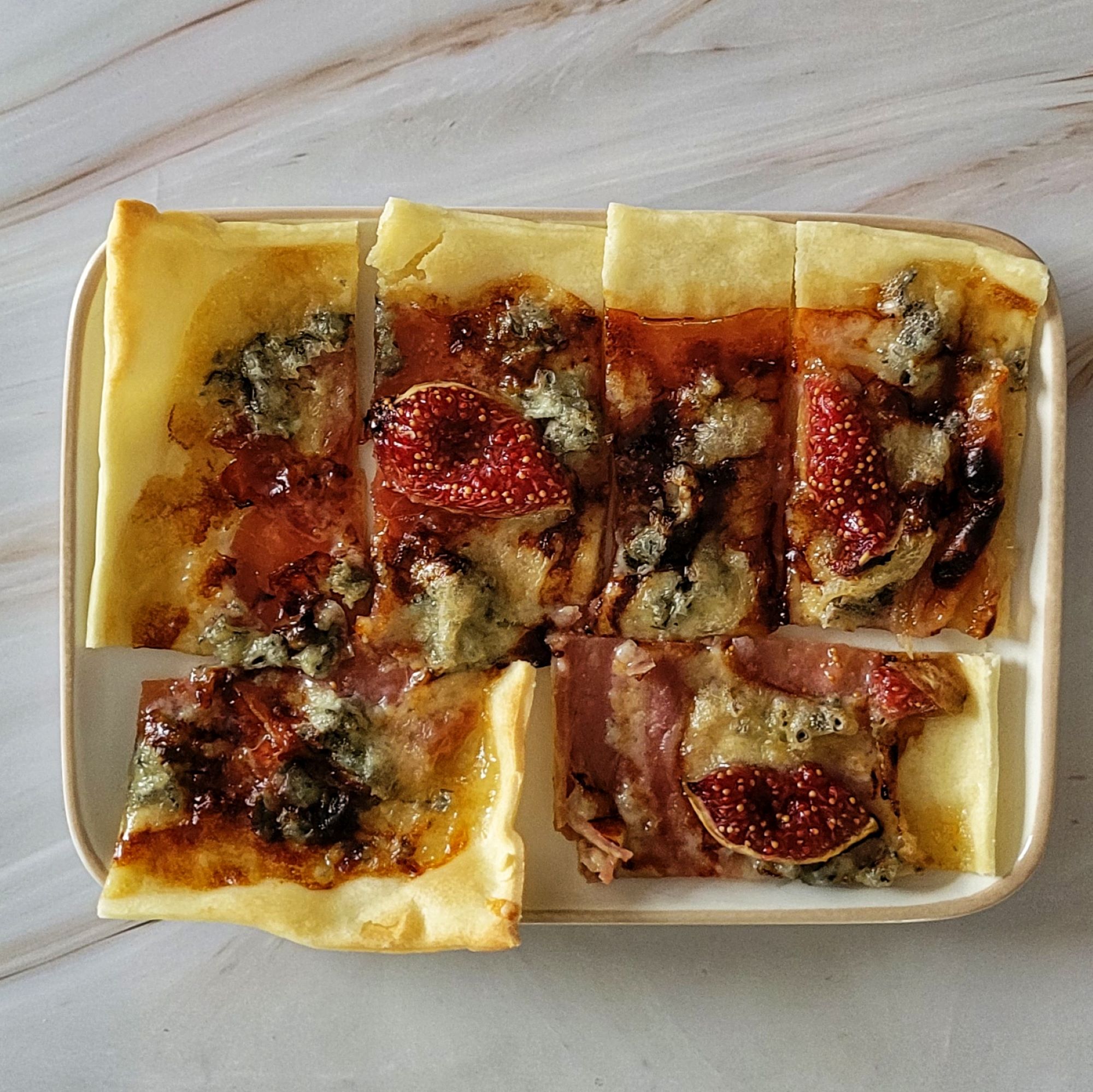 Pastry with Prosciutto, Gorgonzola & Figs - the-balanced-plate