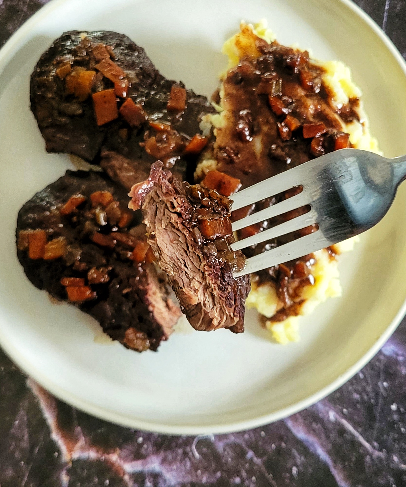 Slow cooked Veal in Red Wine Sauce - Super Tender and Rich - the ...
