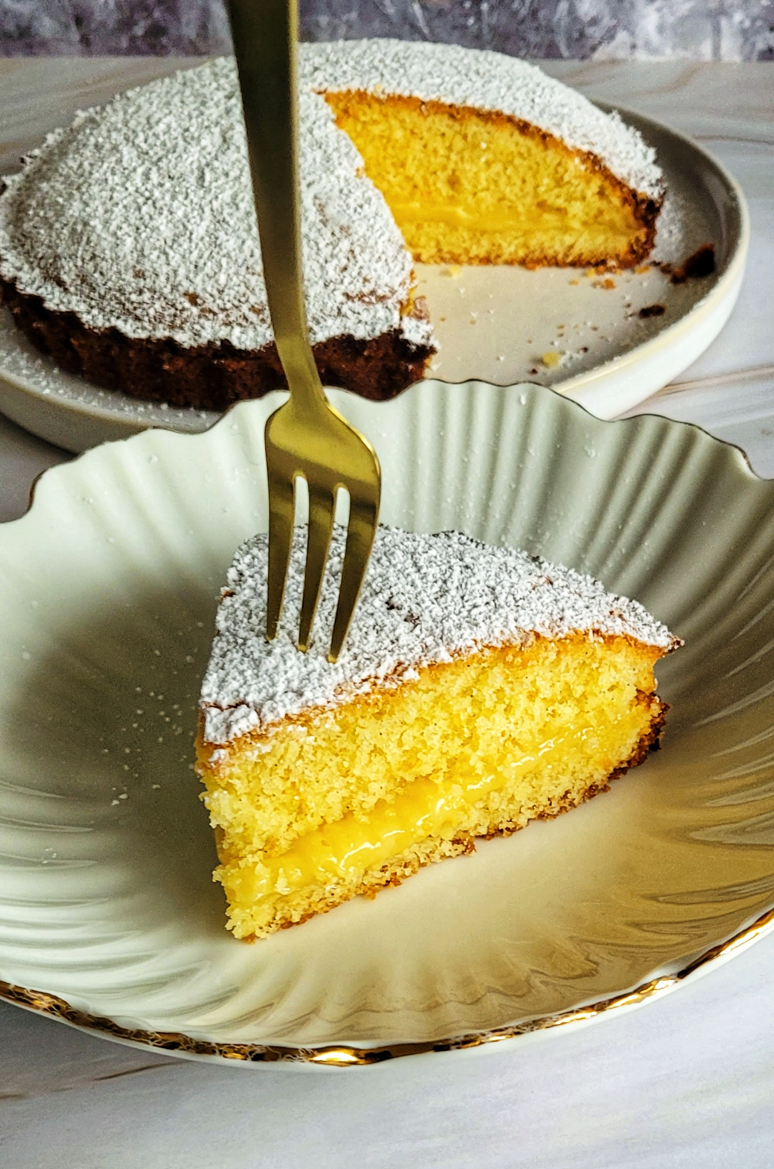 Torta Paradiso with Lemon Curd Filling - Heavenly Delicious! - the ...