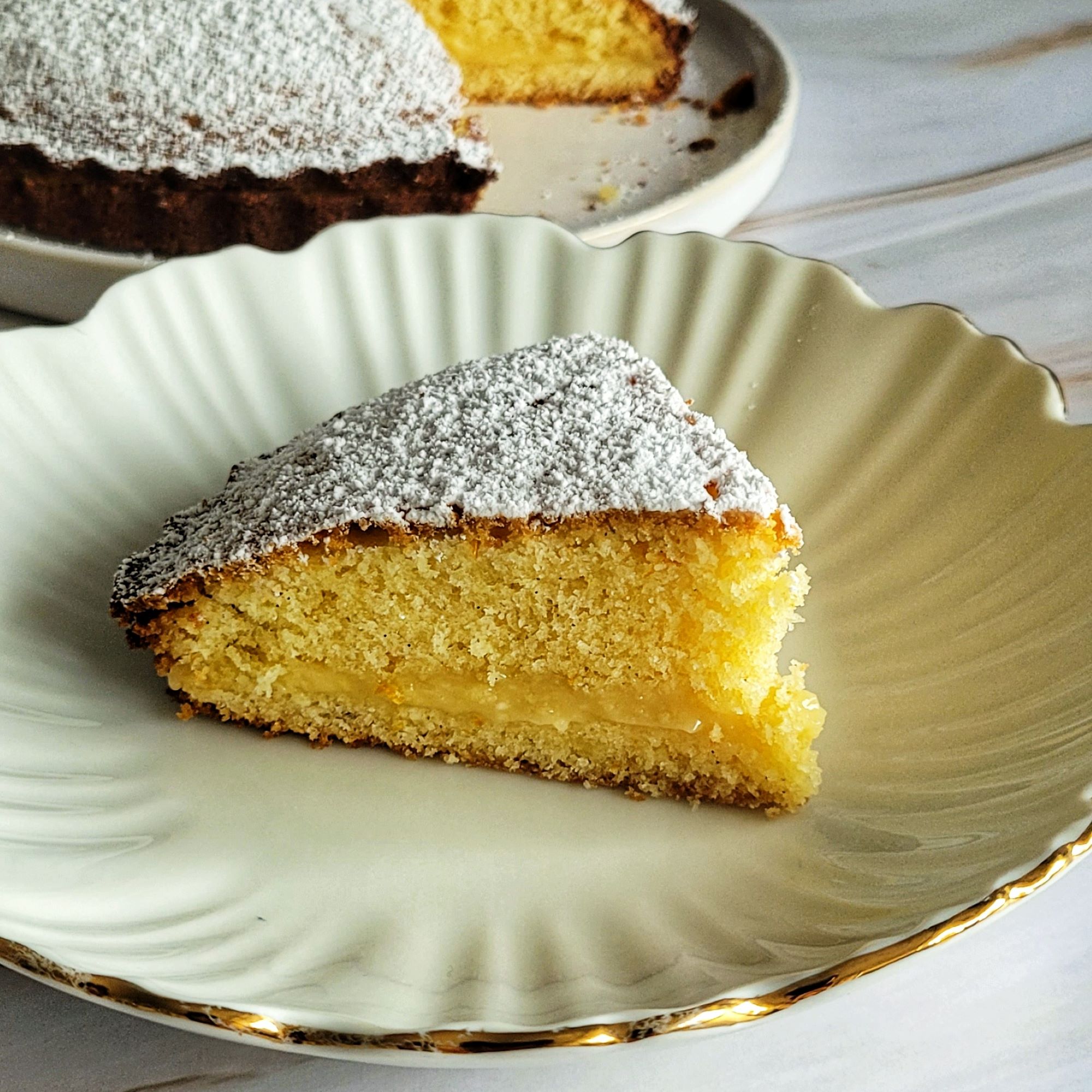Torta Paradiso with Lemon Curd Filling - Heavenly Delicious! - the ...