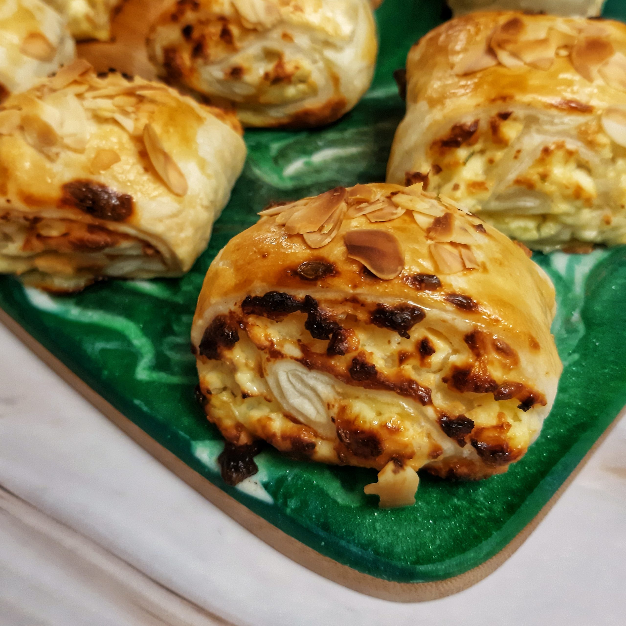 Mini Feta, Chives & Almond Pastries - Easy & Delicious! - the-balanced ...